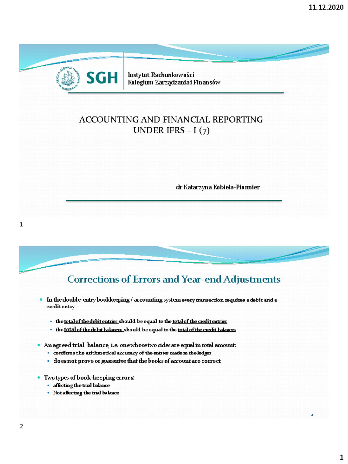 FA under IFRS 7 - Good - ACCOUNTING AND FINANCIAL REPORTING UNDER IFRS ...
