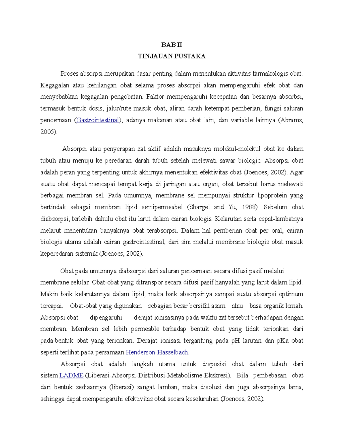 Absorpsi - BAB II TINJAUAN PUSTAKA Proses absorpsi merupakan dasar ...