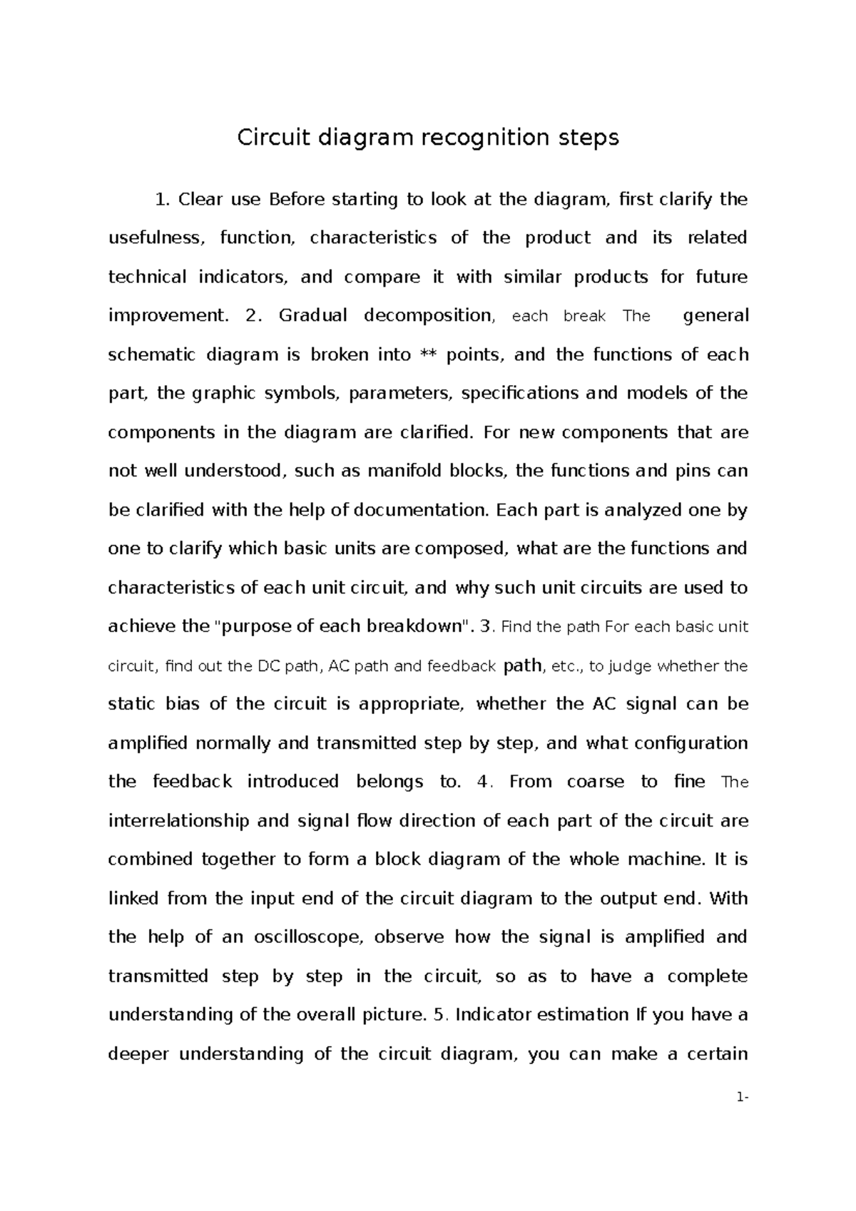 Circuit diagram recognition steps Week 3 - Circuit diagram recognition ...