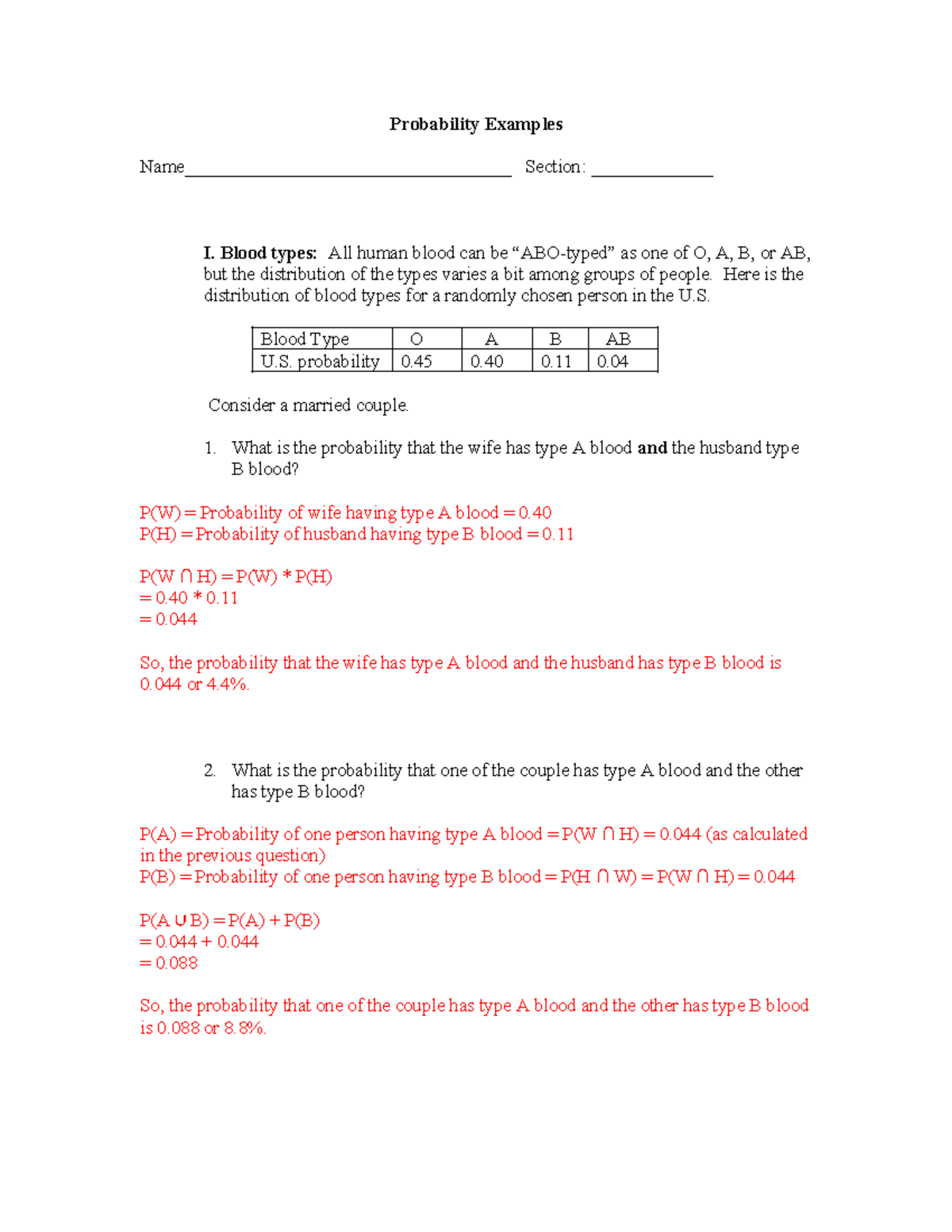 3 Probability Examples - Probability Examples Name ...