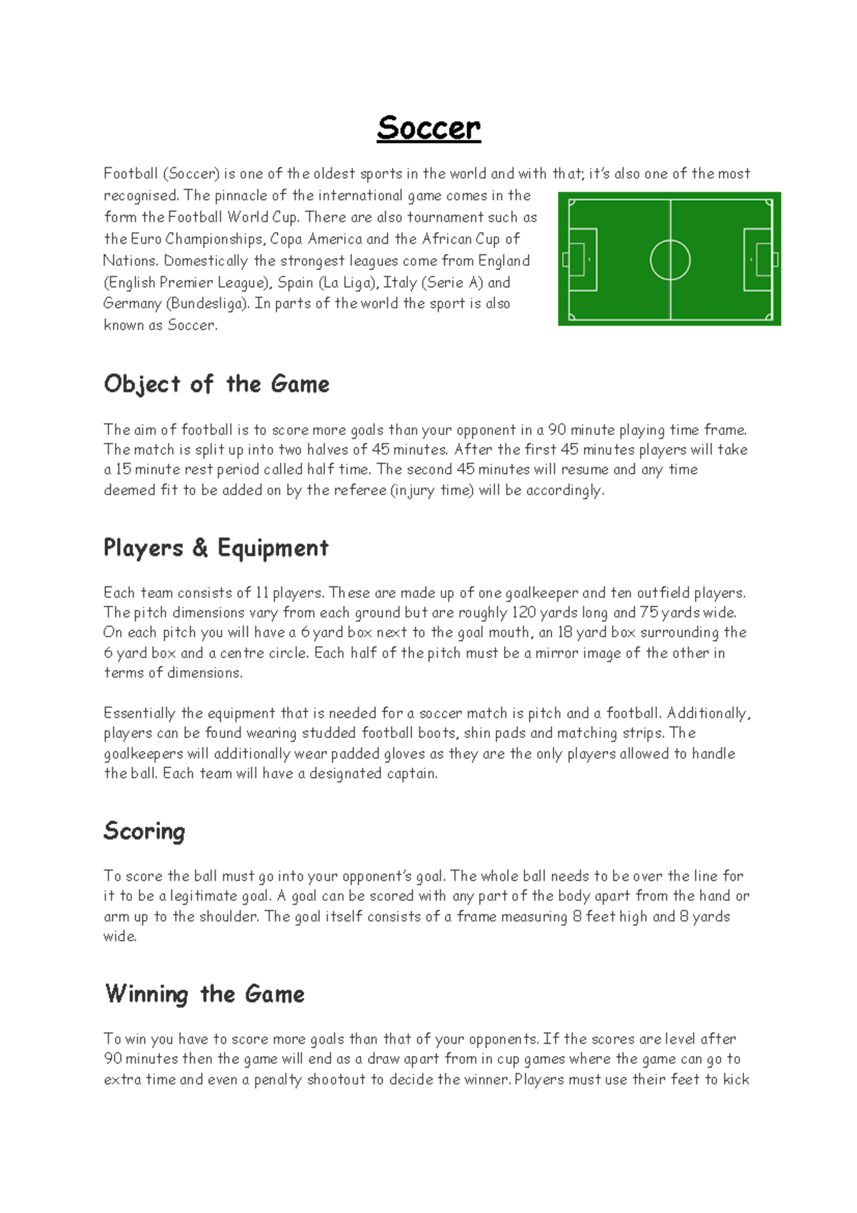 Soccer Leadership - Soccer Football (Soccer) is one of the oldest ...