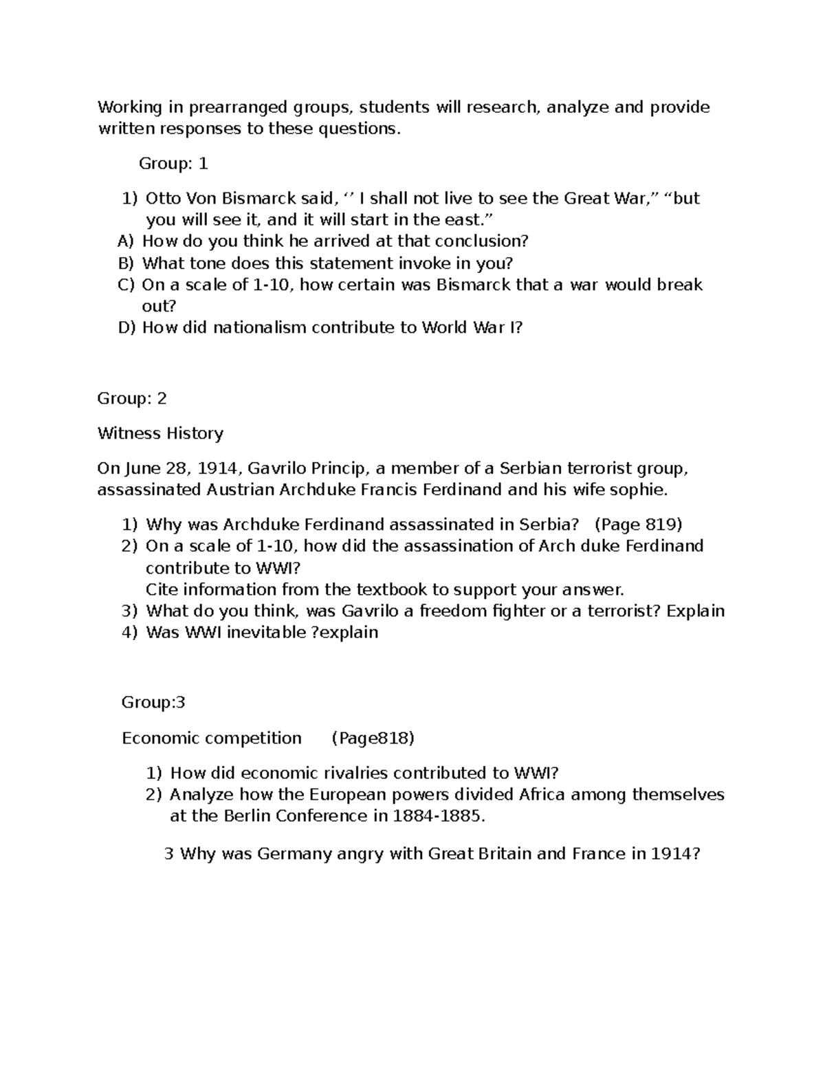 Hezekiah Dawkins -1 - Prof g - Working in prearranged groups, students ...