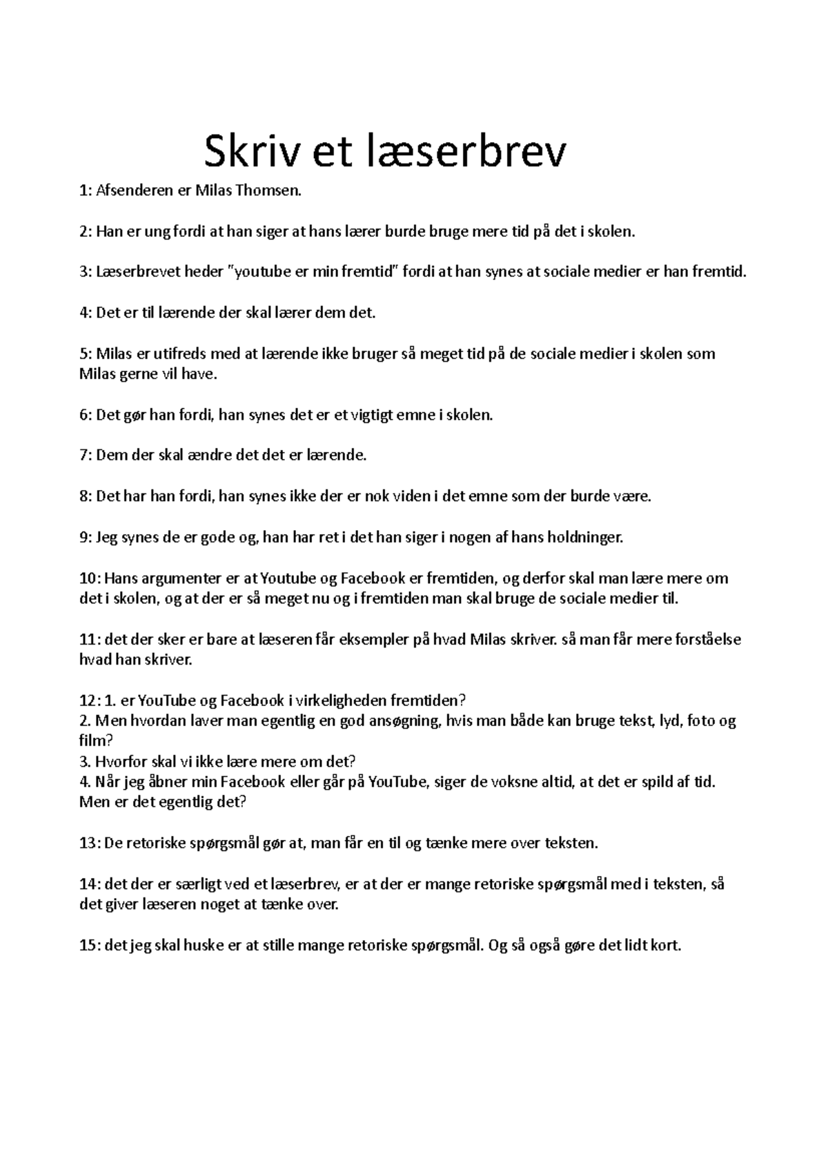 Skriv et læserbrev - Læserbrev - Skriv et læserbrev 1: Afsenderen er ...