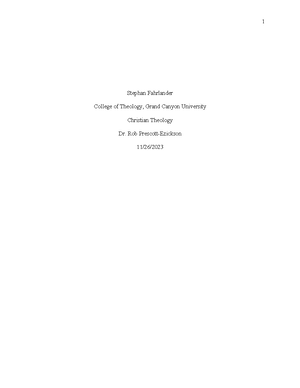 Creation Mandate and Cultural Mandate notes - Studocu