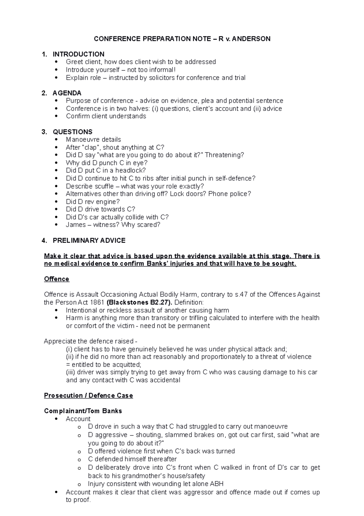 BTC Anderson Conference Preparation Note 2022 - CONFERENCE PREPARATION ...