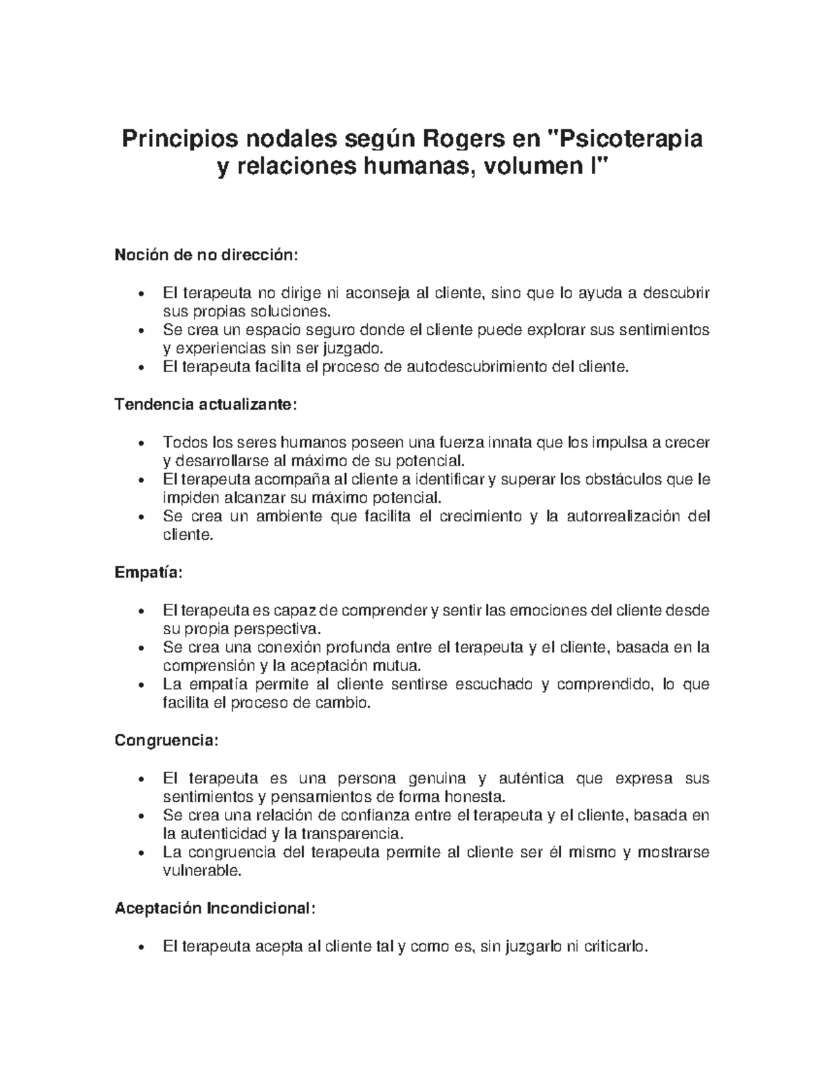A5 Rogers. Principios nodales - Principios nodales según Rogers en ...