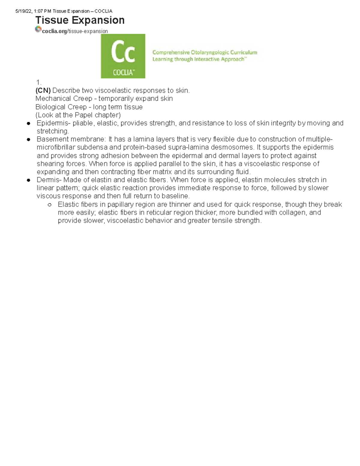 Tissue Expansion – Coclia - 5/19/22, 1:07 PM Tissue Expansion – COCLIA ...