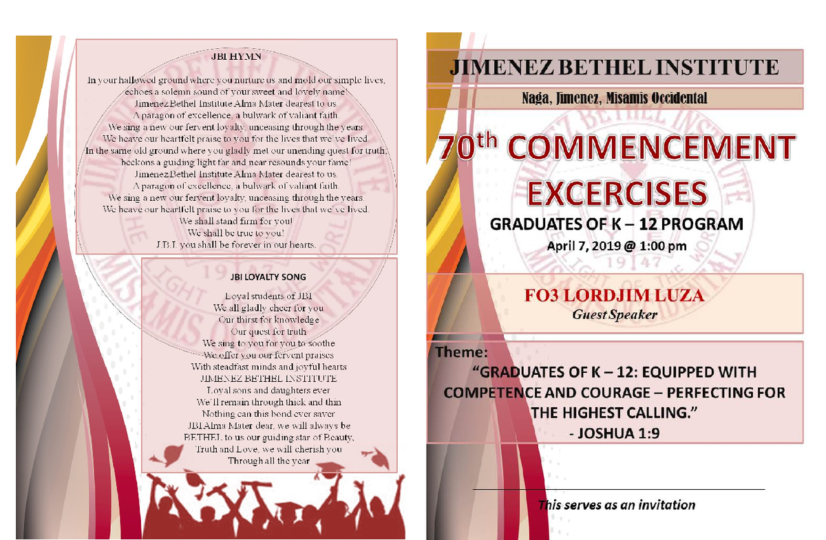 Commencement- Programme-2019 - COMMENCEMENT PROGRAMME Processional ...