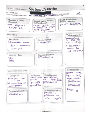 System Disorder Template avascular necrosis- Active Learning Templates ...