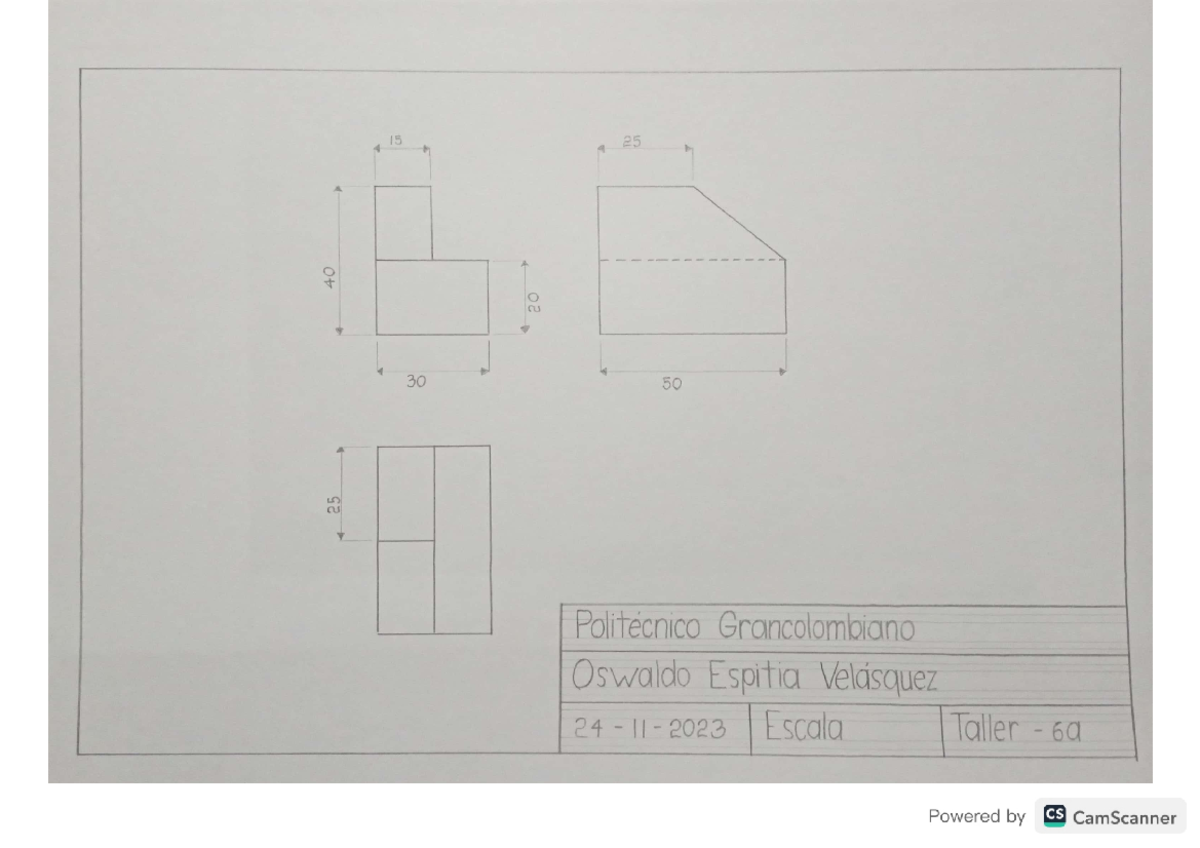 Entrega final - taller 8 - Dibujo Técnico - Producto SOLIDWORKS Educational. Solo para uso en la ...