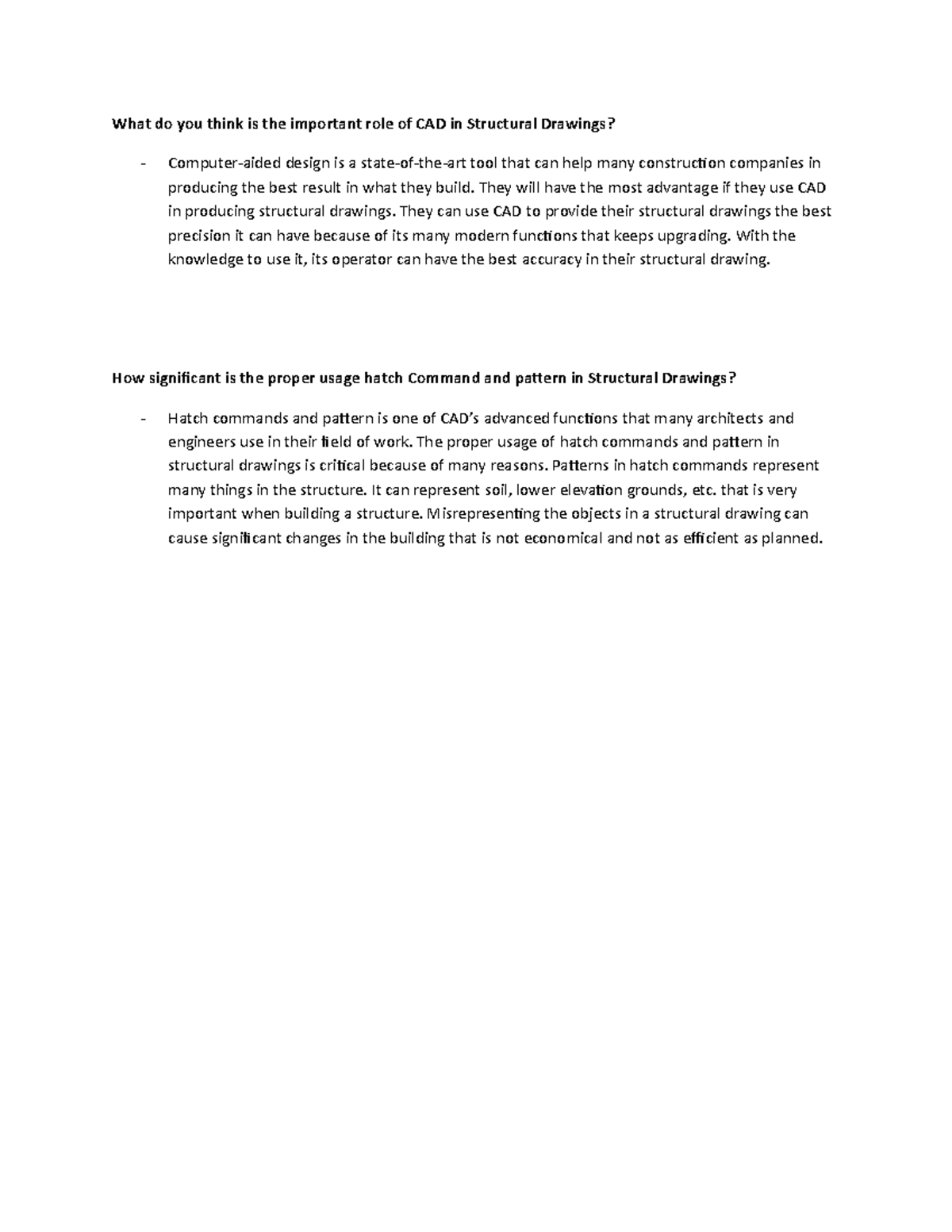 Structural Drawing CADD - Computer - Aided Drafting - TIP - Studocu