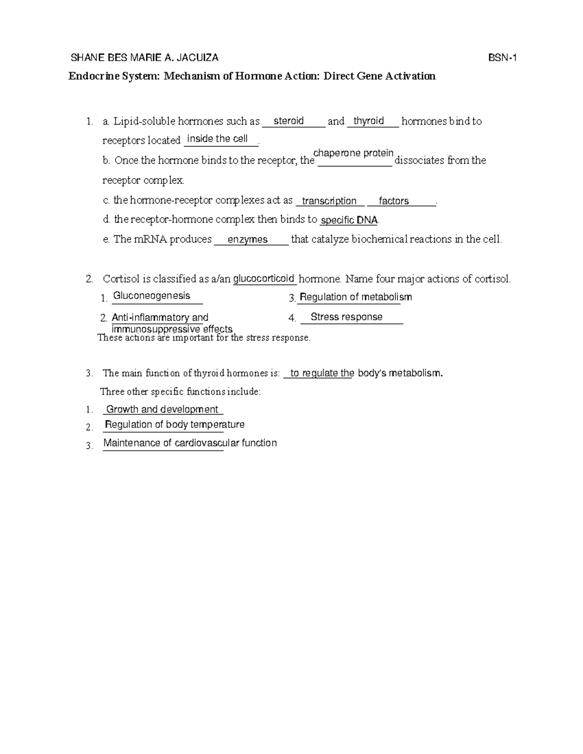 ( Jacuiza,S. BIO-B LEC-Endocrine System Mechanism of Hormone Action ...