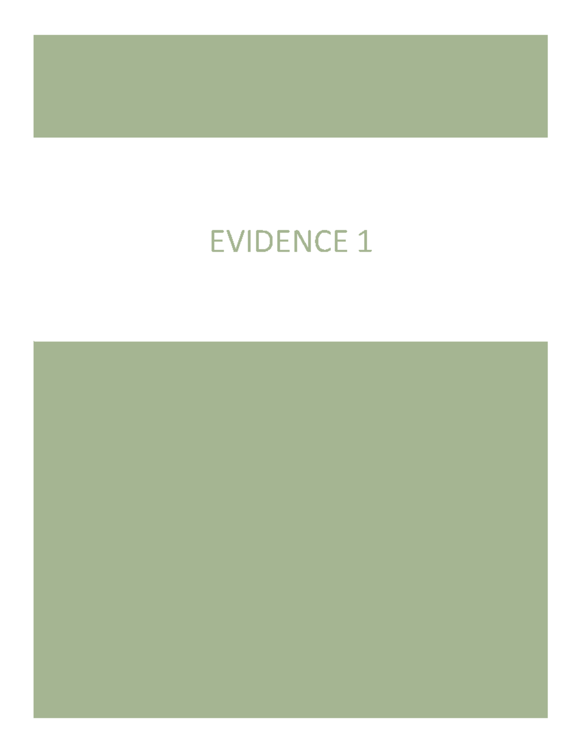 Evidence 1 M.C - EVIDENCE Good afternoon students: As I mentioned ...