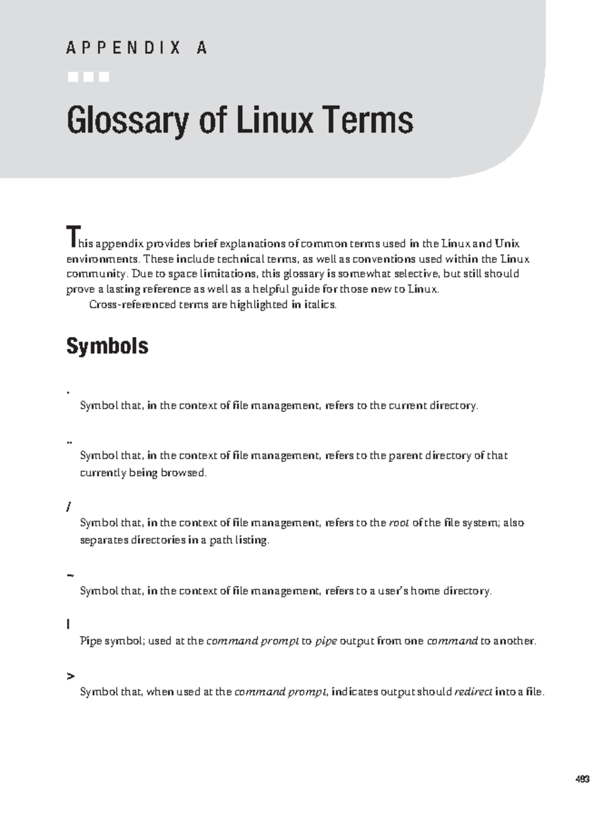 Appendix A - Glossary of Linux Terms - APPENDIX A Glossary of Linux ...