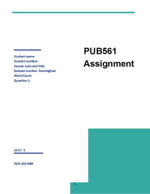 PUB 561 workbook - Queensland University of Technology School of Public ...