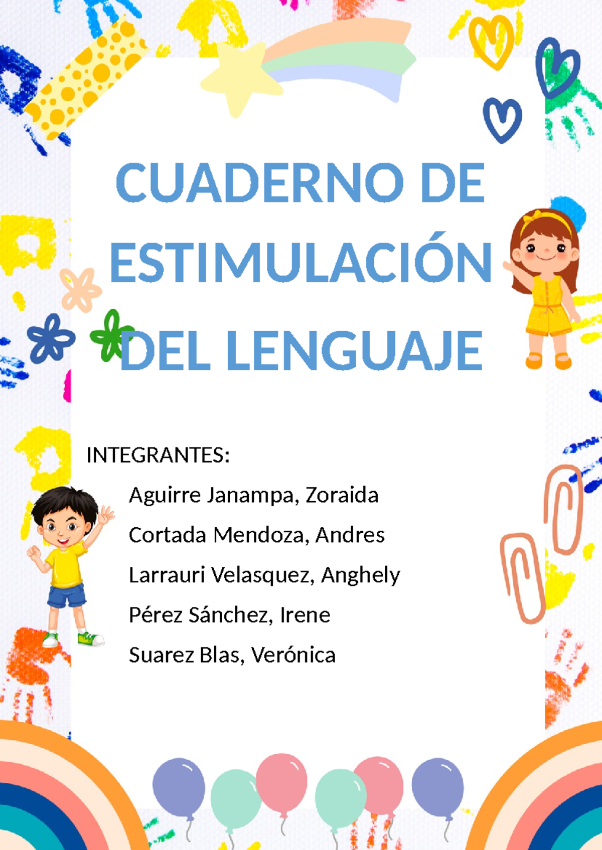 Cuaderno DE Estimulacion - CUADERNO DE ESTIMULACIÓN DEL LENGUAJE ...