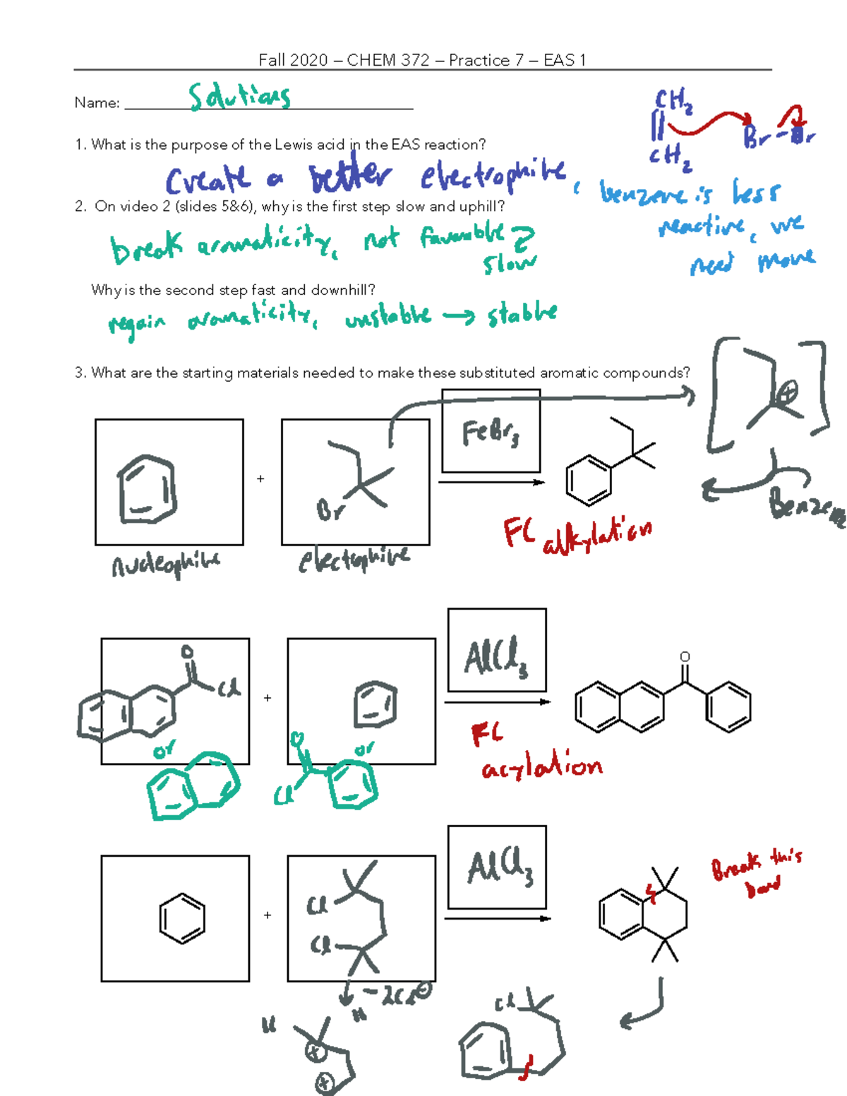 Fa20 372 Practice 7 EAS 1 (solutions) - Fall 2020 – CHEM 372 – Practice ...