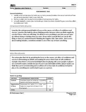 04 Performance Task 1 - Salonga - Techno - 04 Performance Task 1 *Property of STI PERFORMANCE ...