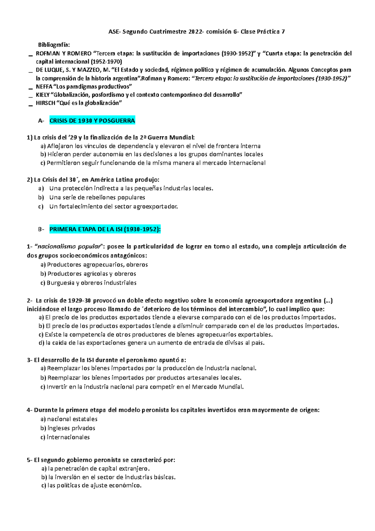 ASE- Clase Practica 7 comision 6 - ASE- Segundo Cuatrimestre 2022 ...