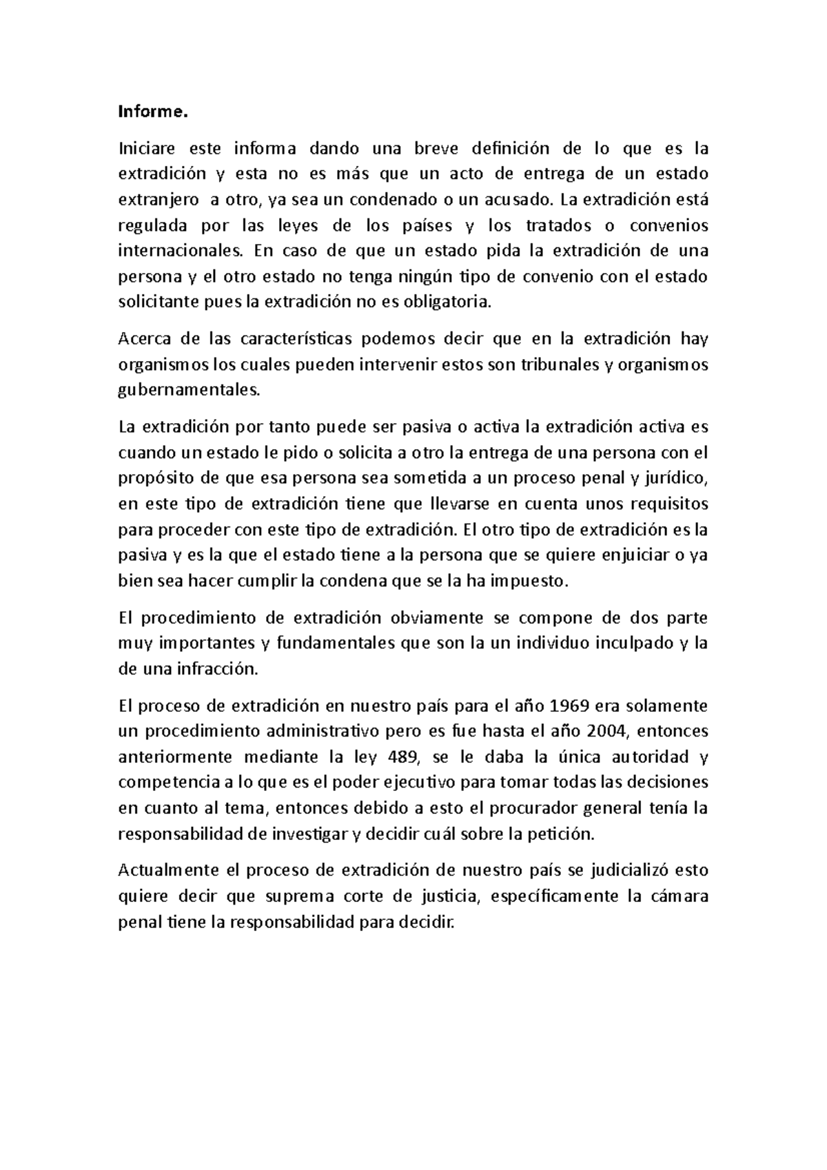 Informe - unidad 4 - Informe. Iniciare este informa dando una breve ...