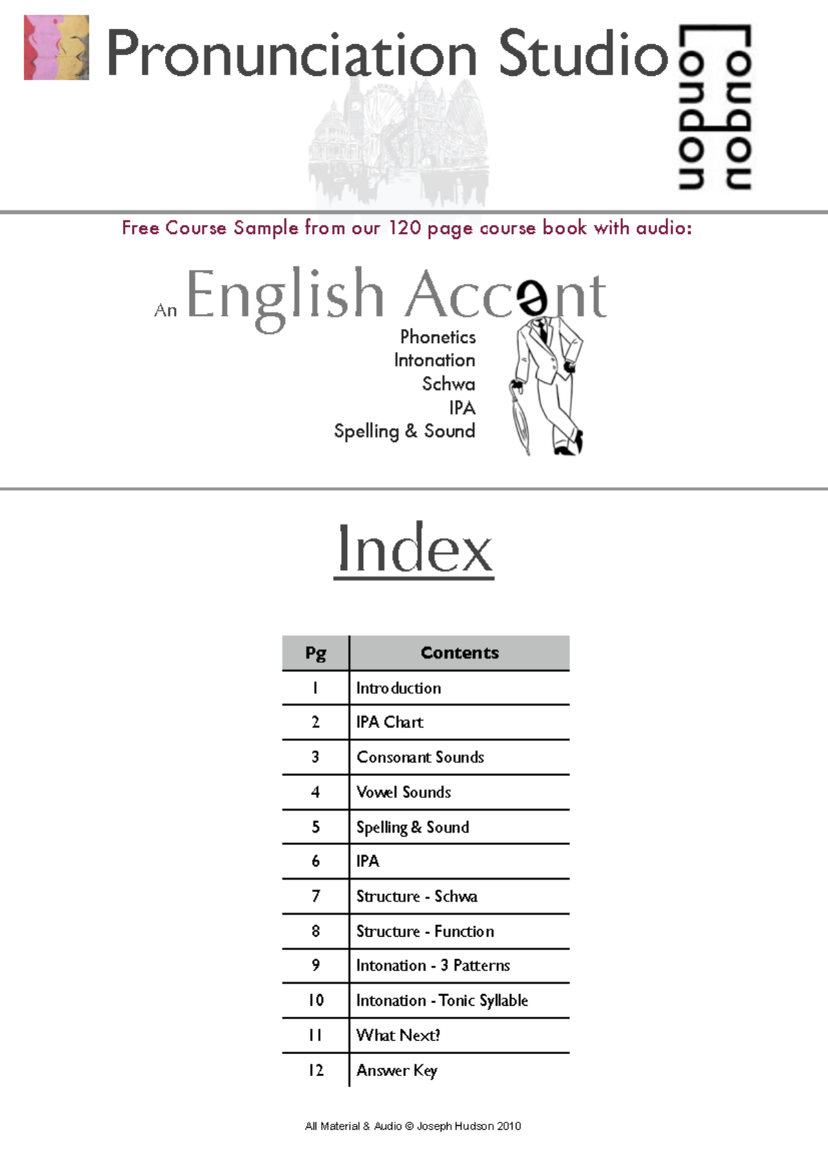 An English Accent Free Sample - Index Pronunciation Studio An English ...