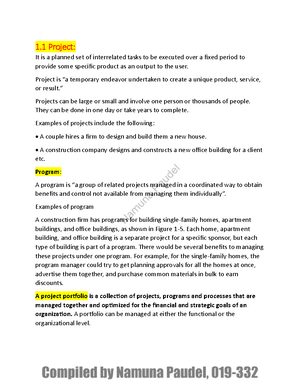 Chapter-4 ICT Namuna - Summary Ict Project Management - 4 Project ...
