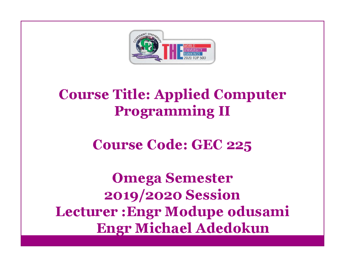 GEC 225 Module 7 - In addition, immobilization methods are often ...