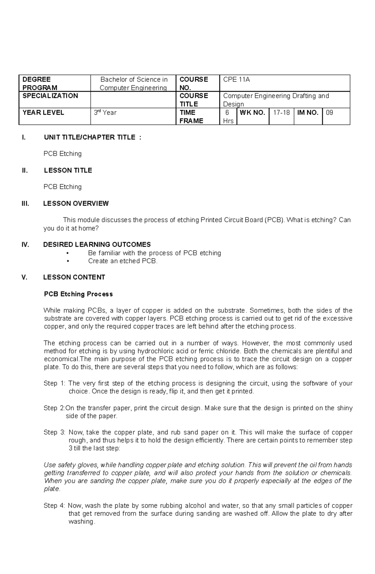 Module CEDD 9 - COMPUTER DRAFTING NOTES - DEGREE PROGRAM Bachelor of ...