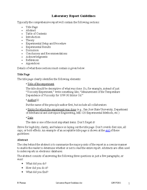 AC lab S17 - ME 115 Experiment 1 Analysis of a Hilton Air Conditioning ...