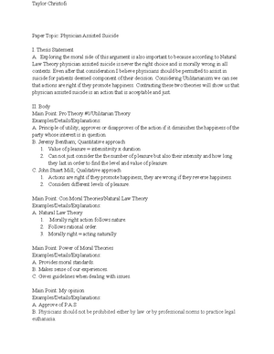 Case Study #1 PHR-102-005 - Taylor Christofi Case Study 1 Questions I ...