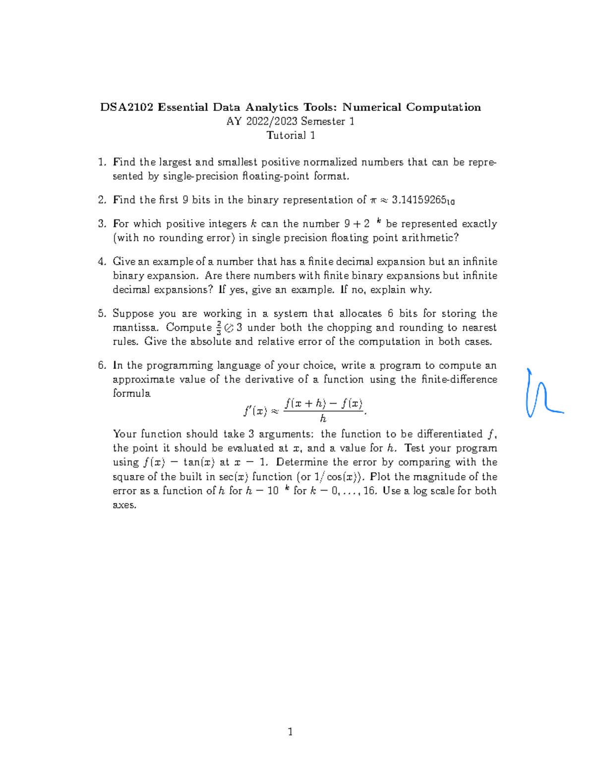 DSA2102 2223s1 tut1 - tutorial 2 - prof timothy - DSA2102 Essential Data Analytics Tools ...