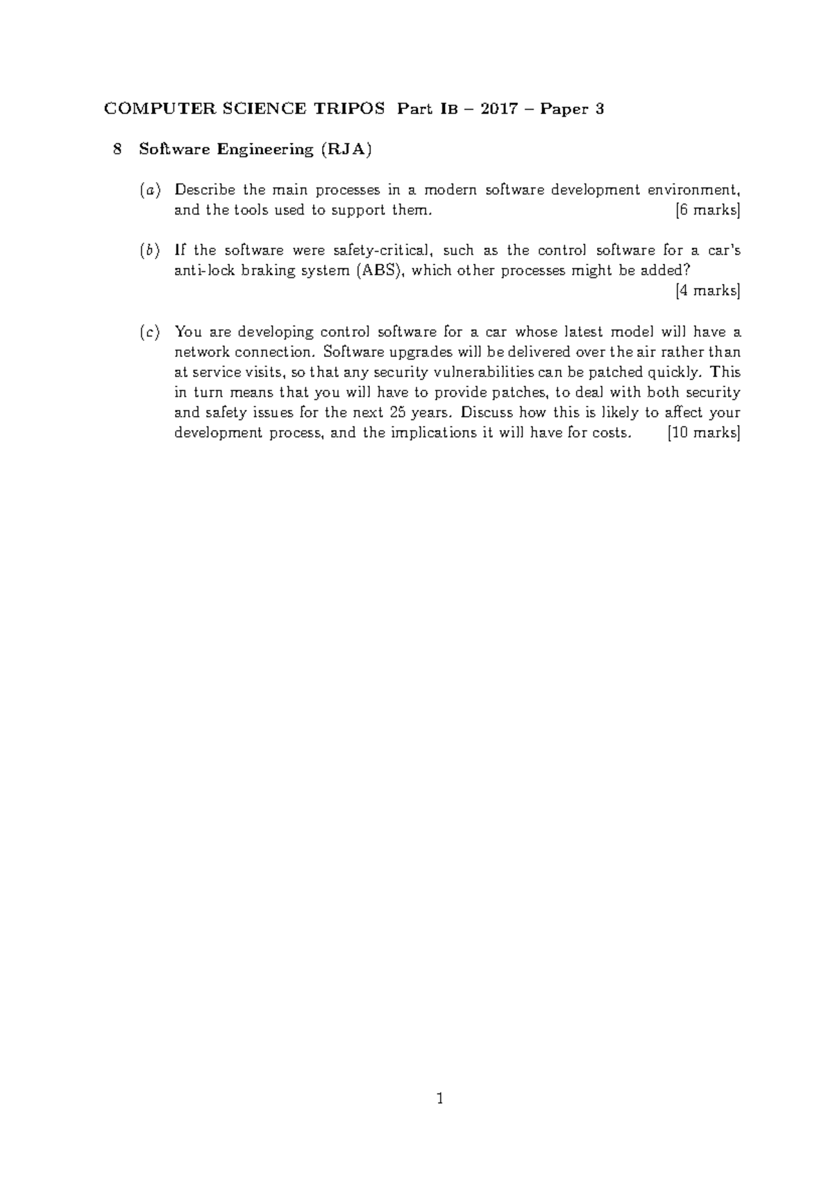 critical path methed - 8 COMPUTER SCIENCE TRIPOS Part IB – 2017 – Paper ...