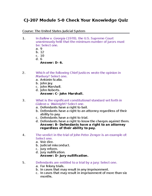 CJ 207 7-3 Quiz - Quiz for all of Module 7 - CJ-207 7-3 Module Seven ...