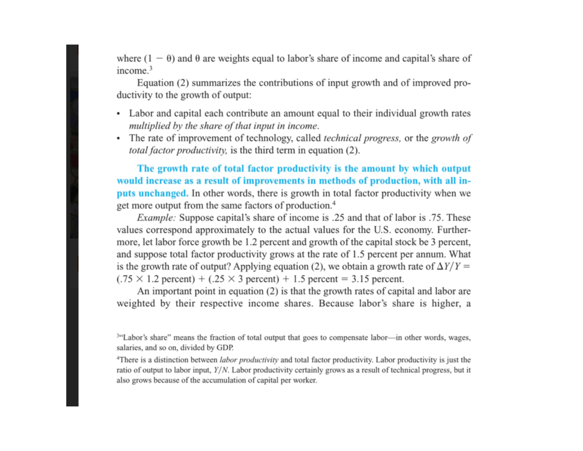 Cobb- Douglas production function - MACRO ECONOMICS - Studocu