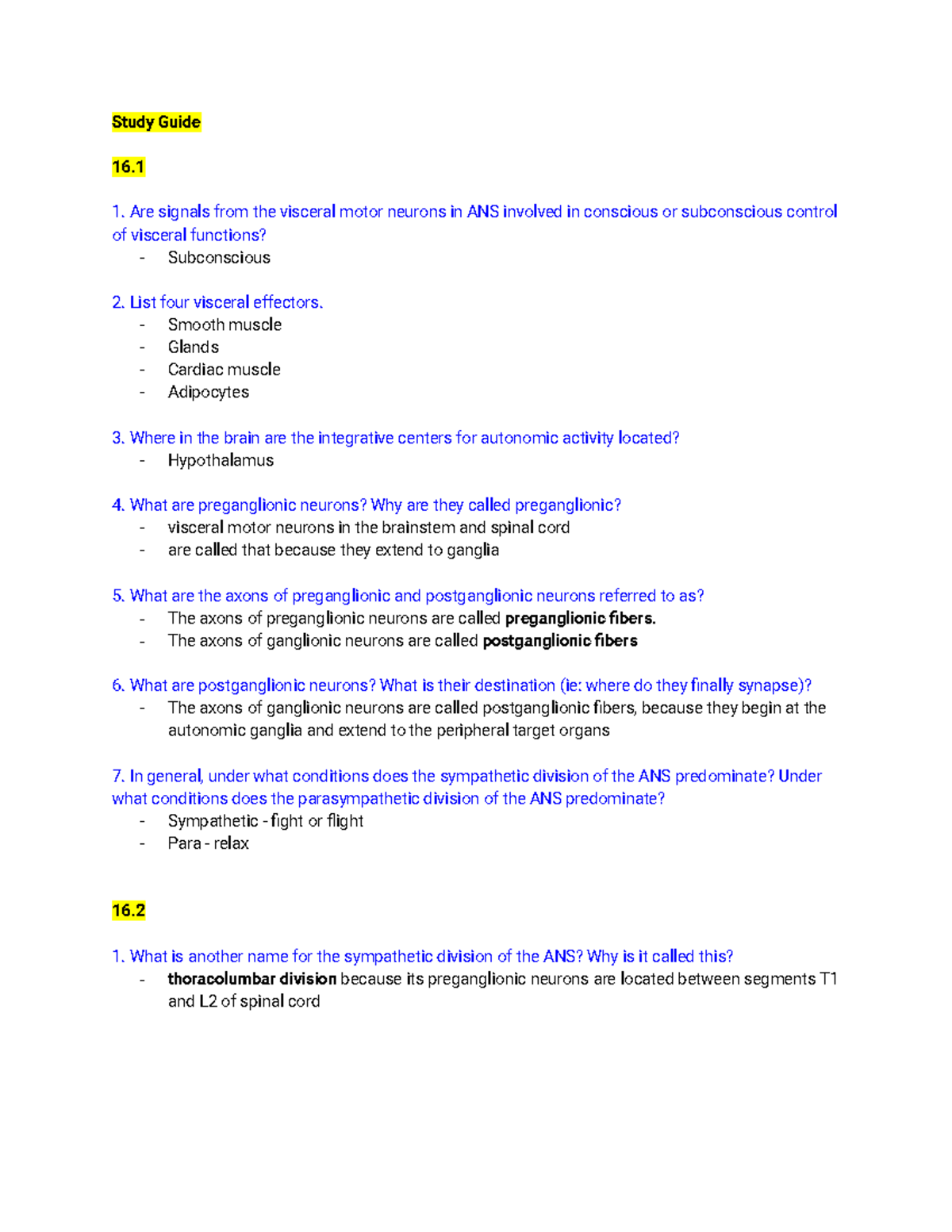 API CH16 - study guide questions and answers + pearson questions and ...