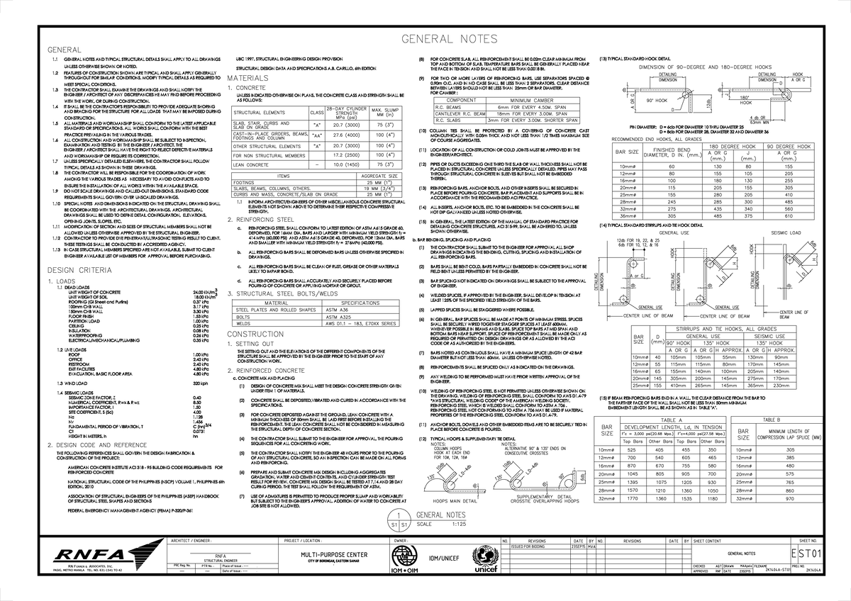 Drawings Structural Notes Civil Engineering Studocu