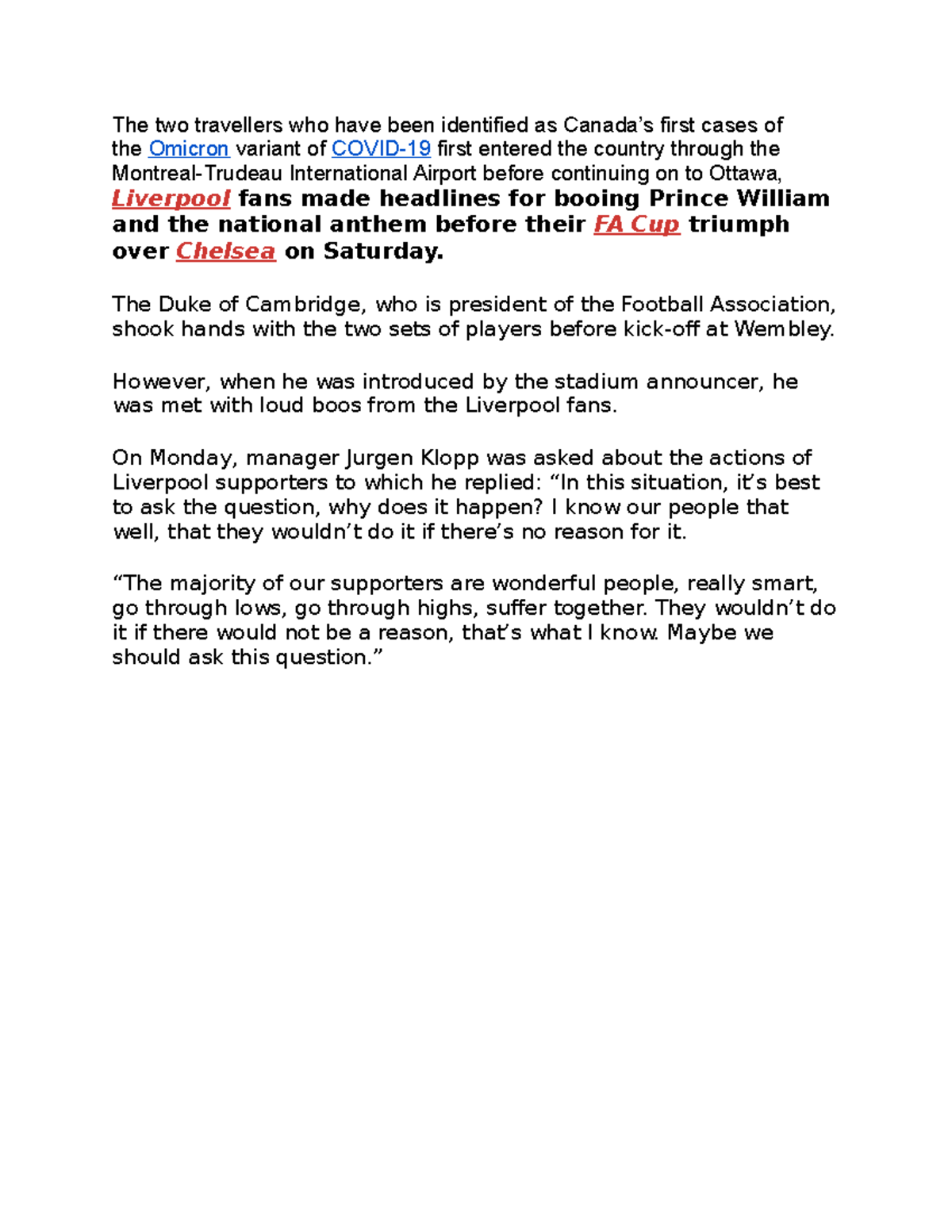 Class 1p2x - feefwef efewf - The two travellers who have been ...