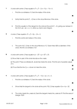 OCR A Level Mathematics A Formula sheet - Determine Justification ...