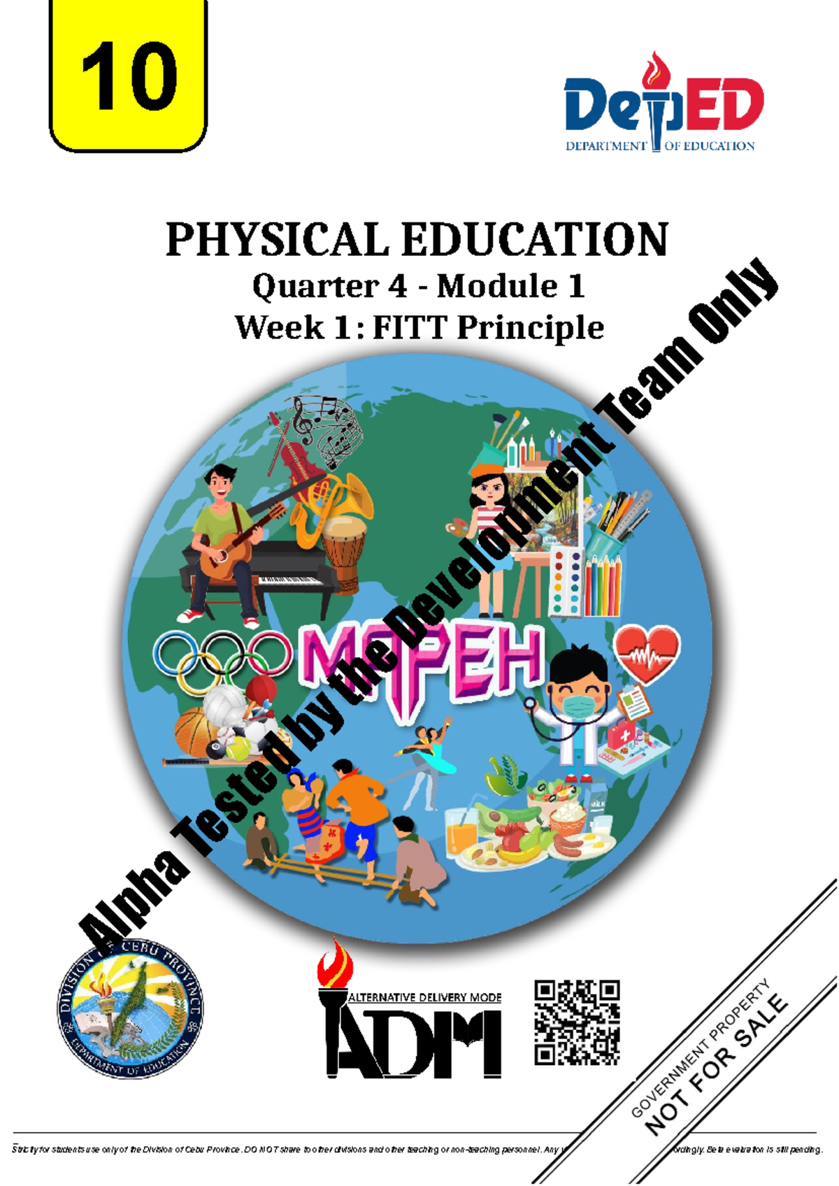 Q4 PE 10 Module 1 Week 1 - _ PHYSICAL EDUCATION Quarter 4 - Module 1 ...