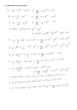 Differentiation - Review Questions - 1 | P a g e Core Mathematics ...