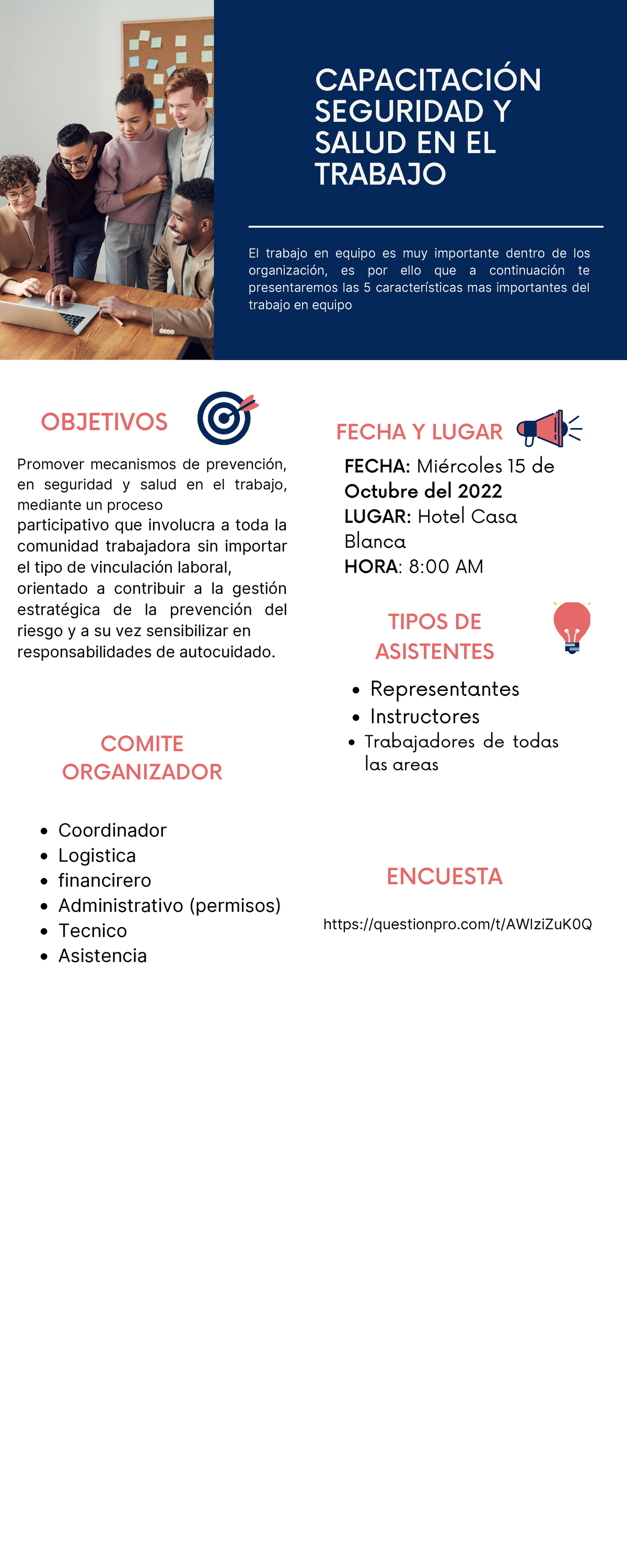 Brochure Capacitacion SST - CAPACITACIÓN SEGURIDAD Y SALUD EN EL ...