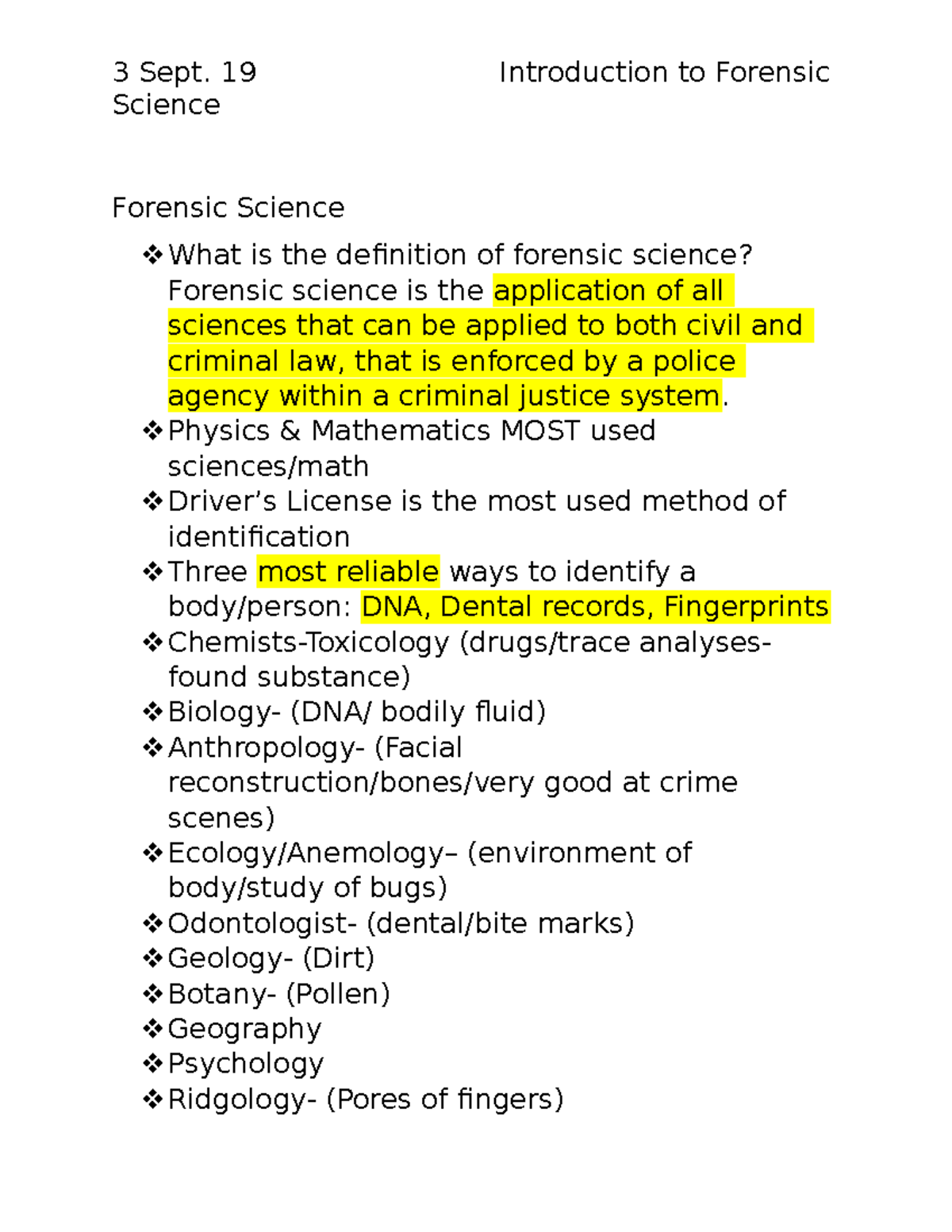 FSC- What is Forensic Science - Science Forensic Science What is the ...
