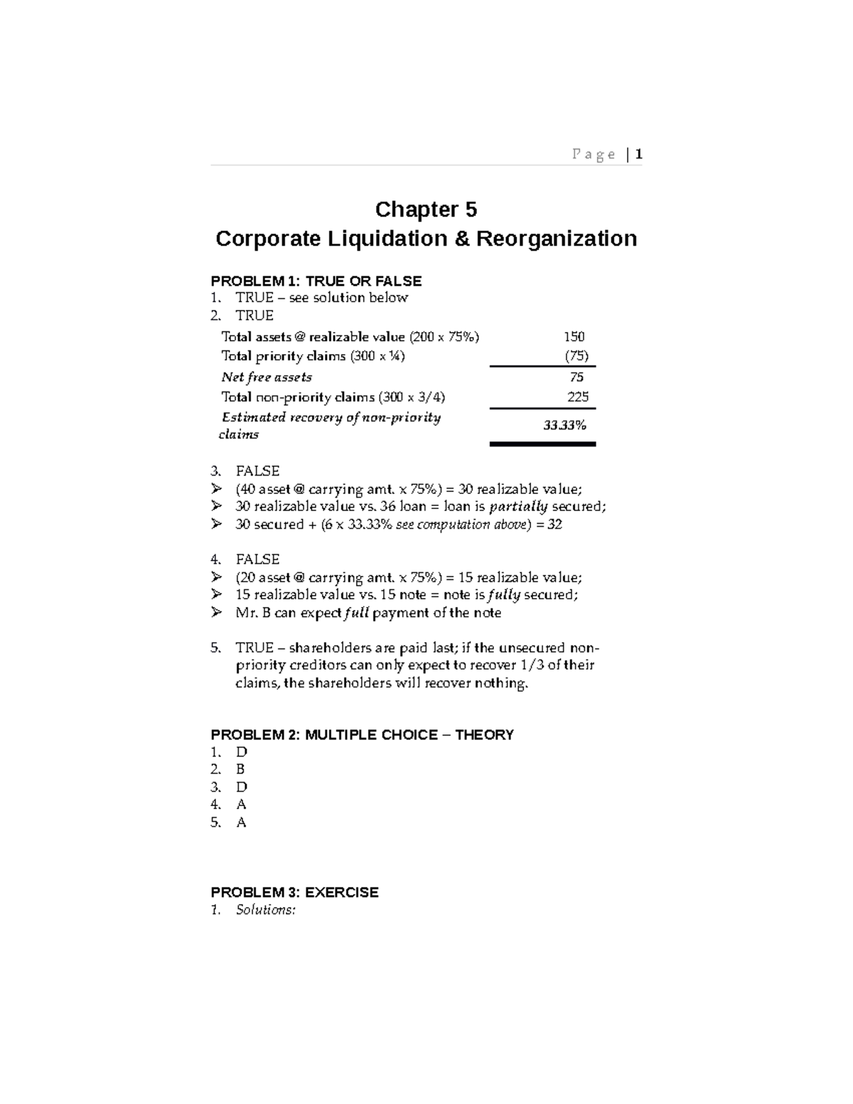 Millan Accounting for Special Transactions - Chapter 5 Corporate ...