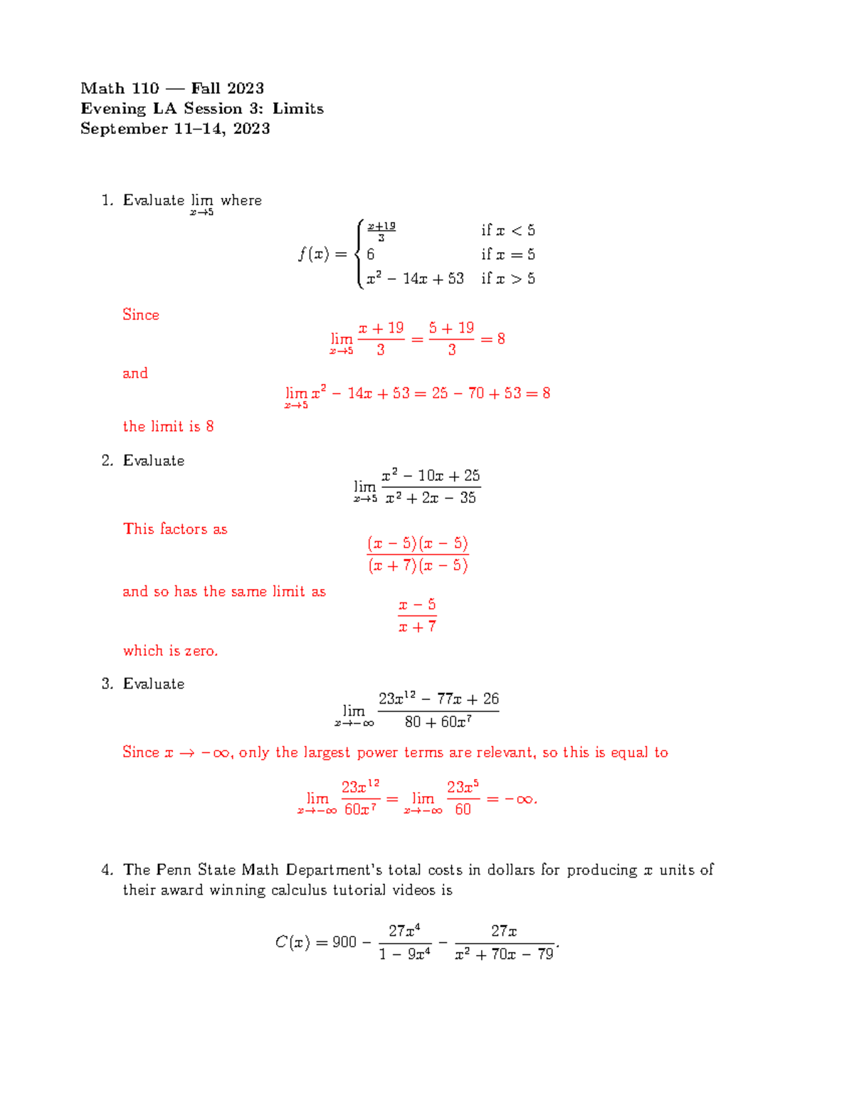 ELA3 Solutions - practice - Math 110 — Fall 2023 Evening LA Session 3 ...
