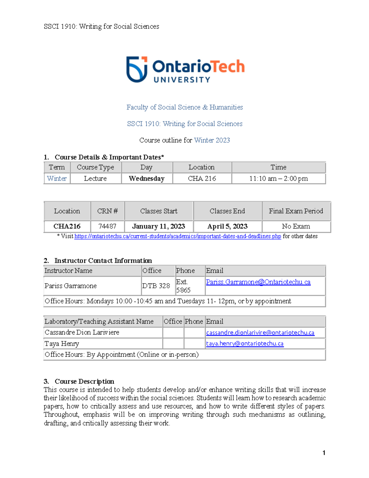 1. Syllabus Writing for Social Sciences - Faculty of Social Science ...