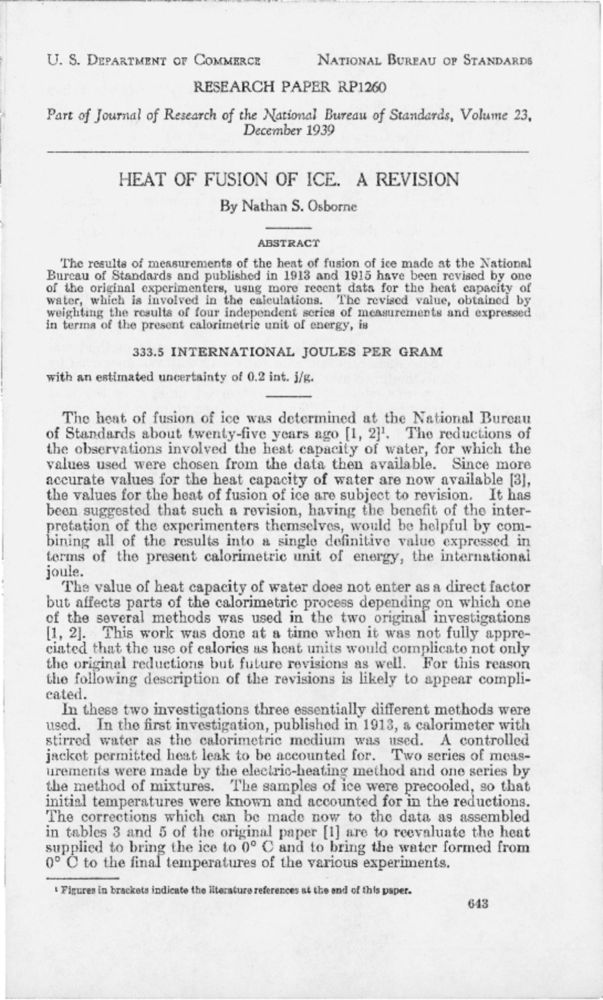 Jresv 23n6p643 A1b - nnn - U. S. DEPARTMENT OF COMMERCE NATIONAL BUREAU ...