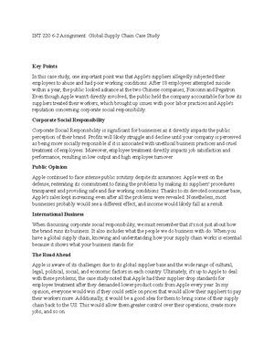 INT 220-Final Project - INT 220: Global Dimensions in Business Country ...