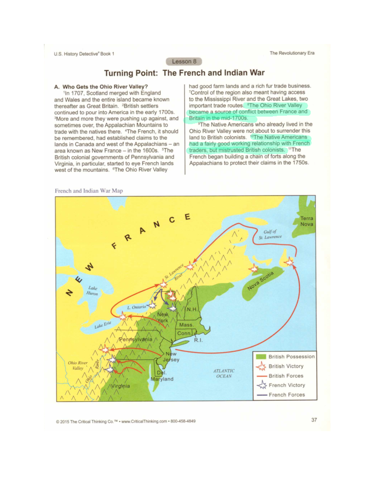 Kami Export - The French and Indian War - U. History Detectives Book 1 ...