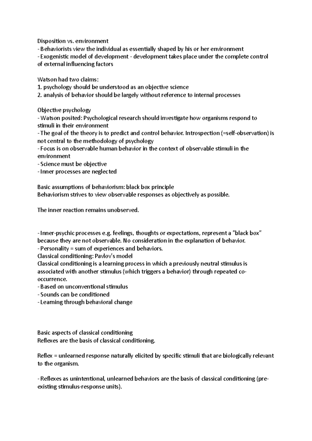 Disposition vs - Abnormal Psychology - Disposition vs. environment ...