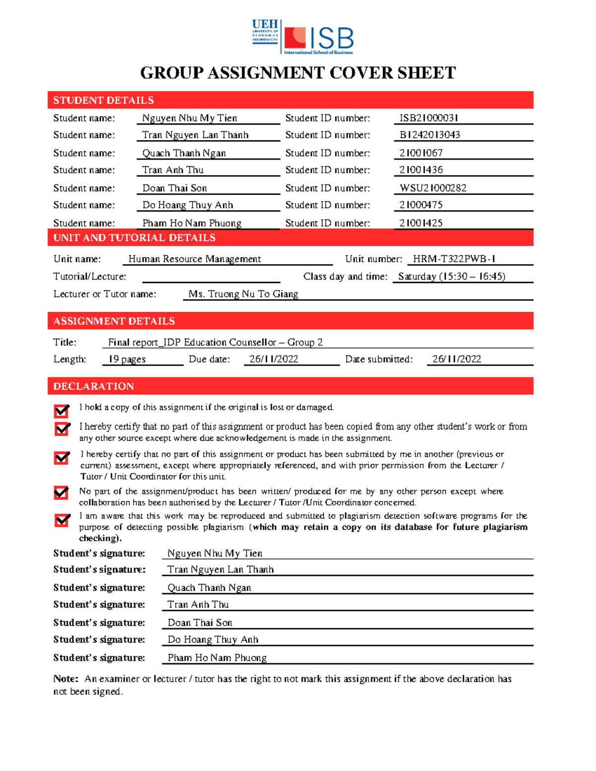Final-report IDP-Education-Counsellor-Group-2 - ####### GROUP ...